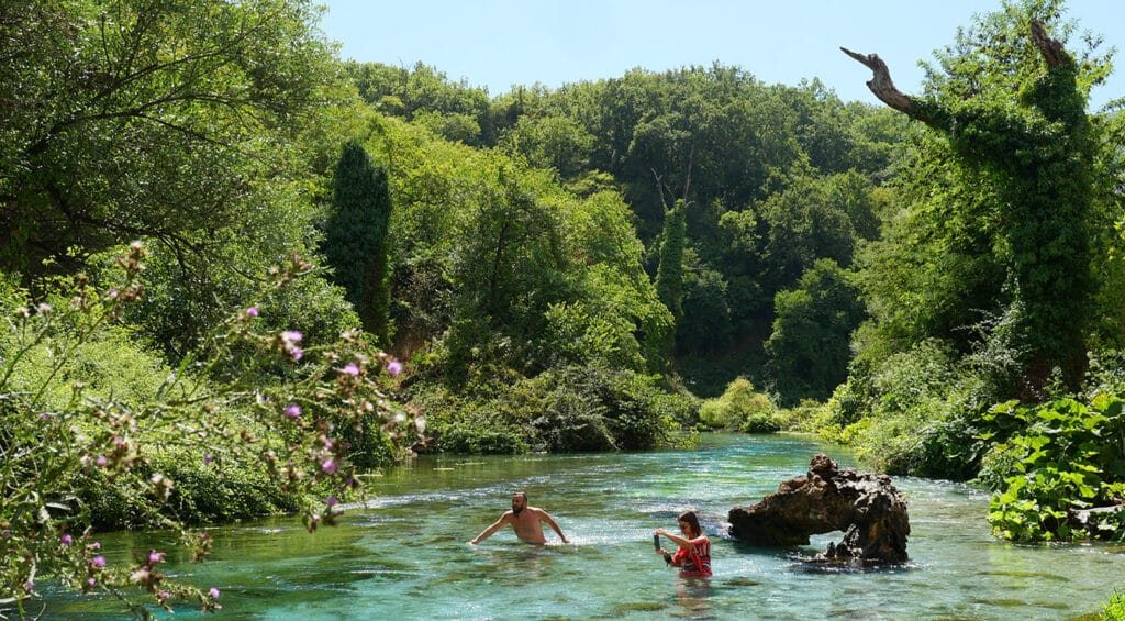 L'attrape touriste Blue eye (Syri i Kaltër,Ksamil)