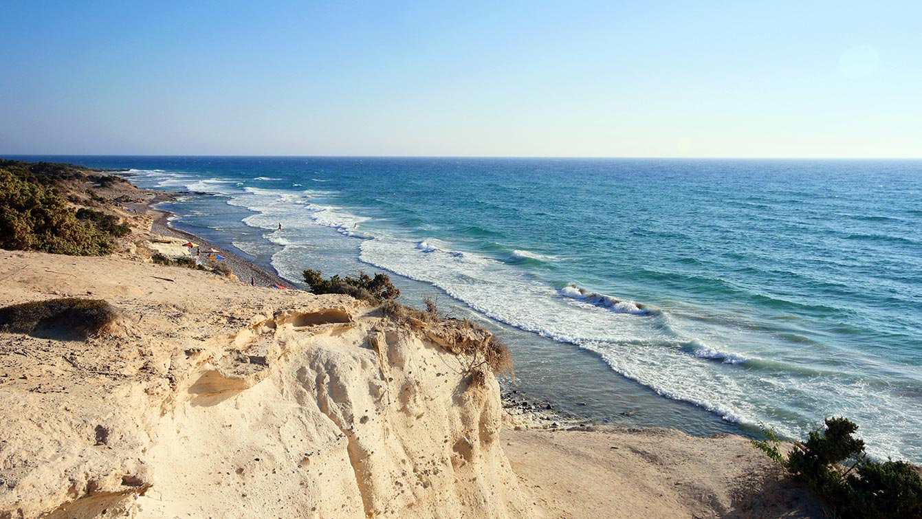 La déserte Agios Theologos beach (Kos)